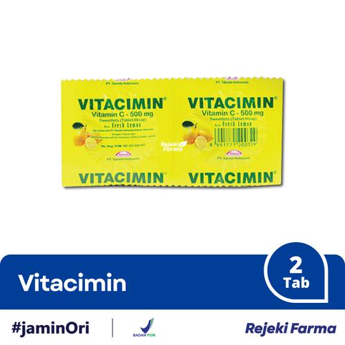 Jual VITACIMIN Tablet Hisap 1 Strip - Vitamin C Daya Tahan Tubuh Rasa ...