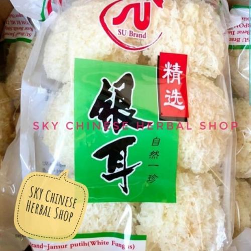 Jual (500 GRAM) Snow White Fungus / Bai Mu Er Jamur Salju Putih Es SU ...
