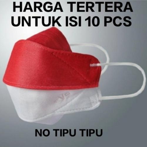 Jual masker kemerdekaan indonesia/masker merah putih/kf94 isi 10 pcs ...