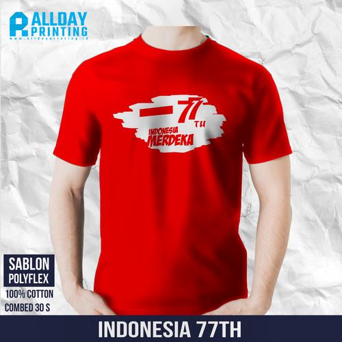 Jual KAOS HUT RI KE-77 | Kaos 17 agustus | independence day | Merdeka ...