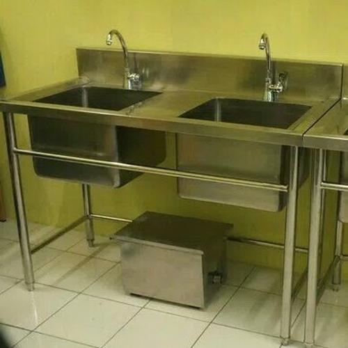 Jual Double sink 1200x750x850 - Jakarta Barat - MEJA STAINLESS | Tokopedia