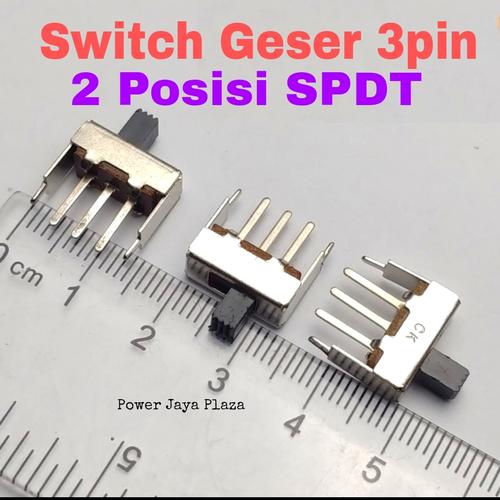 Jual Saklar Geser Slide Switch 3pin SPDT 2posisi straight ori merk CK ...