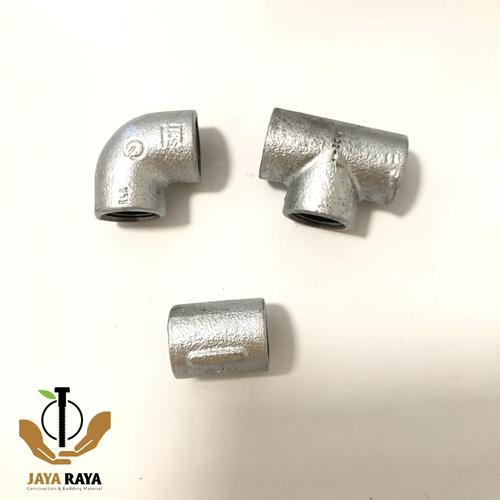 Jual SAMBUNGAN BESI/FITTING PIPA BESI GALVANIS 1/2 DIM DRAT DALAM - Kab ...