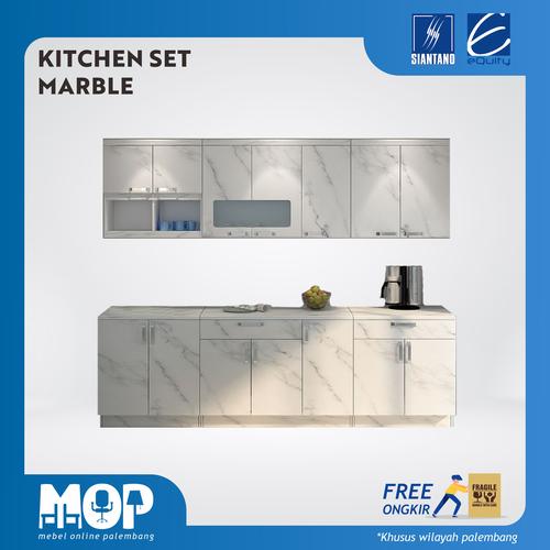 Jual KITCHEN FULL SET MARBLE SIANTANO MODERN MINIMALIS Kitchen set KC ...