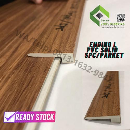 Jual list pinggiran lantai Ending L pvc solid spc/parket warna by ...