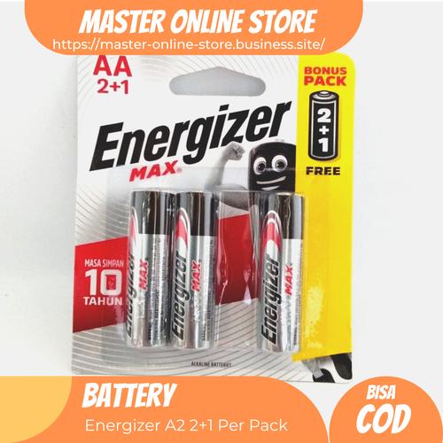 Jual Baterai Baterei Energizer AA A2 AAA A3 Isi 3, 2 Plus 1 Not ...