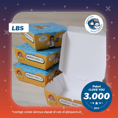 Jual Paper Lunch Box Small / Dimsum Box - Cetak Custom Full Color 3000 ...