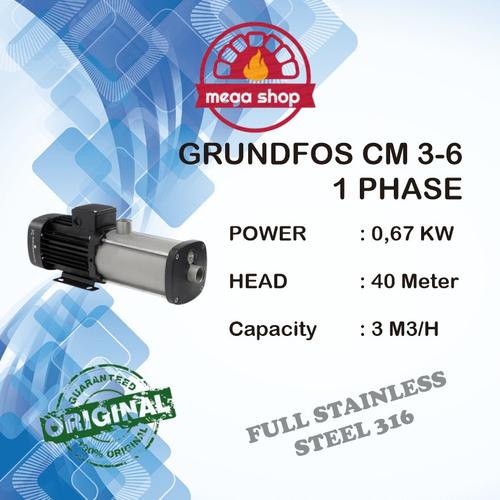 Jual Pompa Grundfos CM 3-6 ( 1 Phase ) Horizontal Multistage - Jakarta ...