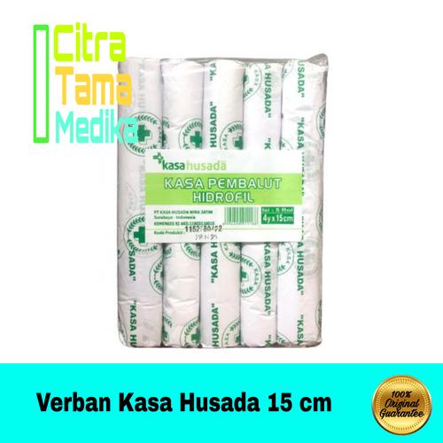 Jual Perban Kasa Husada 4 yard x 15 cm / Verban Kasa Pembalut Hidrofil ...