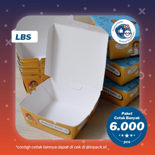 Jual Paper Lunch Box Small / Dimsum Box - Cetak Custom Full Color 6000 ...