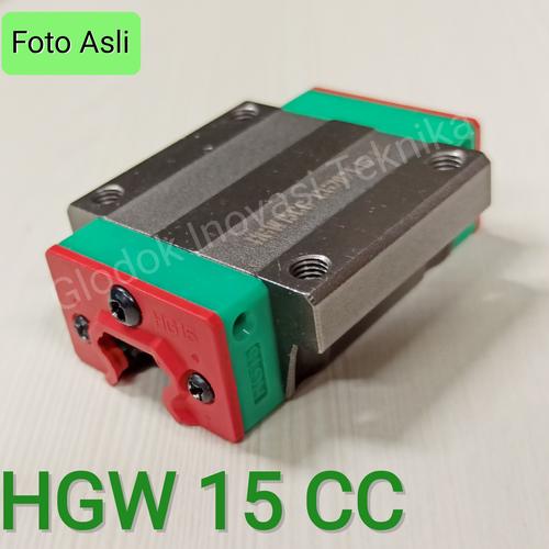 Jual linear guide bearing sliding HGW 15 HGW15 HG15 15mm HGW15CC block ...