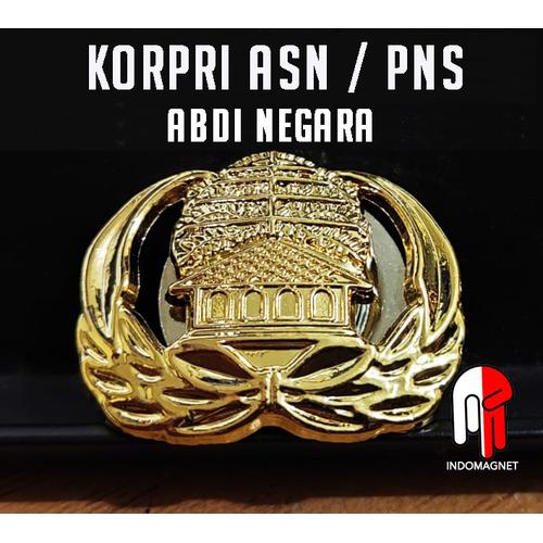 Jual Pin KORPRI MAGNET PNS ASN Abdi Negara Kuningan Emas Silver COR ...