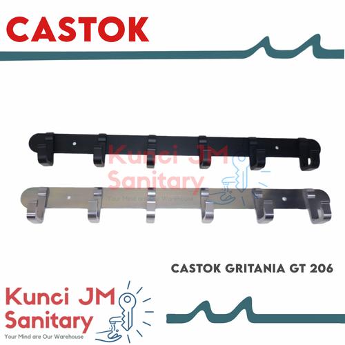 Jual Castok Kapstok Cantolan Gantungan Baju Aluminium GT 206 Abu Grey ...