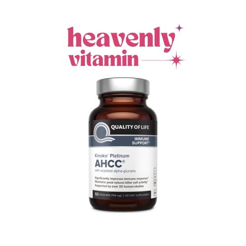 Jual Quality of Life Kinoko Platinum AHCC 750 mg - 60 Vegicaps - botol ...