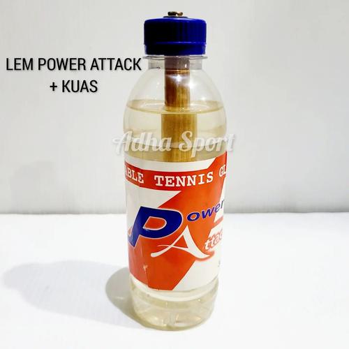 Jual Lem Karet Bet Pingpong Power Attack + Kuas 300ML Original ...