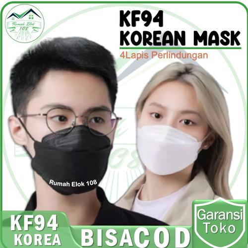 Jual Masker KF94 4ply isi 10pcs Hitam Putih Korean Mask TERBARU - Putih ...