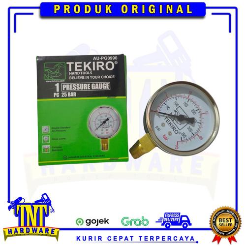 Jual PRESSURE GAUGE 16BAR TEKIRO MANOMETER PENGUKUR TEKANAN UKUR 16KG ...