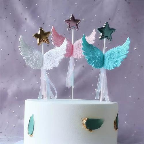 Jual CCB08 Cake Topper Fairy Wing Star Sayap Peri Bintang Disney Hiasan ...
