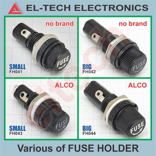 Jual Fuse Holder Panel Rumah Tempat Sekring Tabung Kecil 5x20 Besar ...