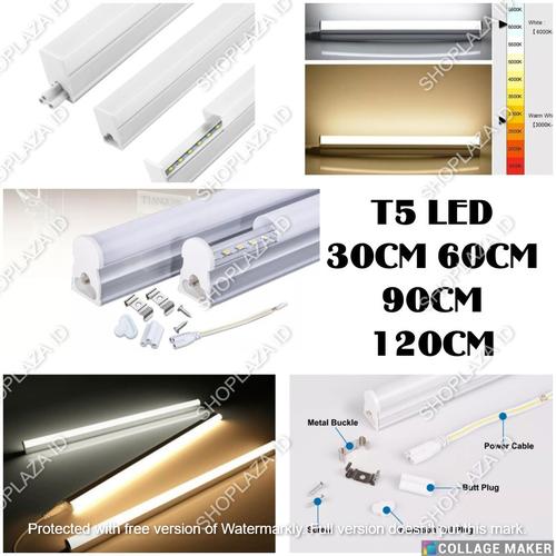 Jual LAMPU TL T5 LED 30CM 60CM 90CM 120CM T5 LED TUBE LAMPU ETALASE - 60CM 10W, Putih - Jakarta ...