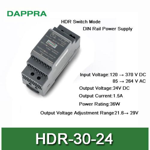 Jual HDR-30-24 HDR 30 24 24V 1.5A HDR Switch DIN Rail Power Supply SD93 ...