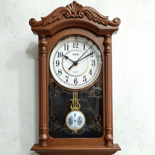 Jual jam dinding bandul antik bunyi perjam - baterai+bubble - Kota ...