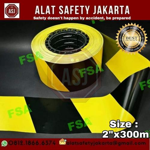 Jual Safety Line Garis Proyek Police Line FSA 2x300 Meter Kuning Hitam ...