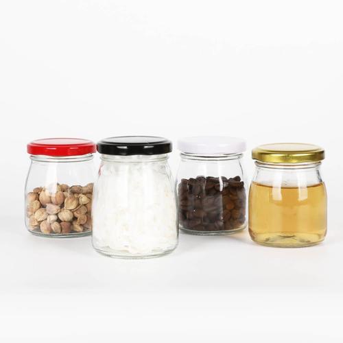 Jual Botol Kaca Glass Jar Toples Selai/ Pudding Tutup Metal 150ml ...