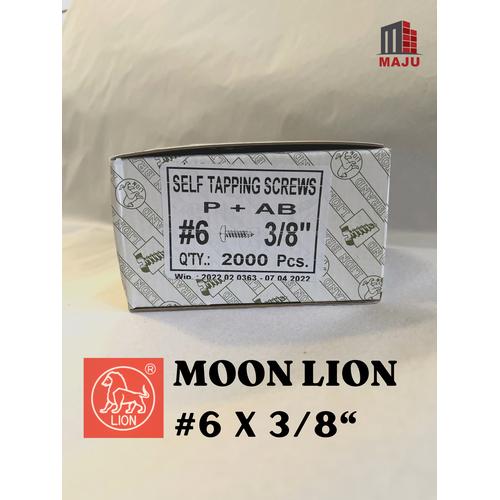 Jual [1 box] SEKRUP TAPPING MOON LION P+AB 6X3/8” / SELF TAPPING SCREW ...
