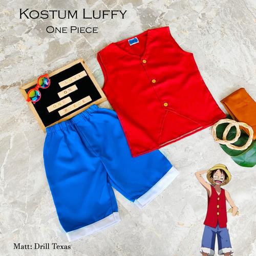 Jual KOSTUM LUFFY ONE PIECE COSPLAY KARAKTER NEWBORN DEWASA - 8-9thn ...