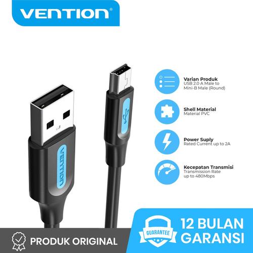 Jual Vention 2M Kabel Data Mini USB Type B for Harddisk - Jakarta Barat ...