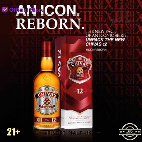 Promo Chivas Regal 12 Year Old blended scotch whiskey 700ml (kemasan ...