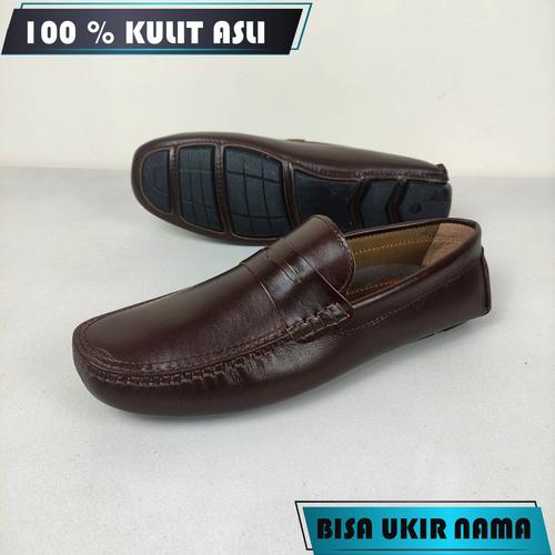 Jual Sepatu Slip On Pria JOSE kulit Sapi Asli Casual Kantor Kerja ...