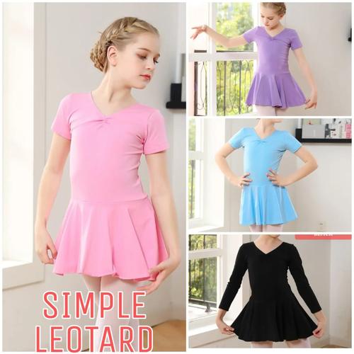 Jual SIMPLE LEOTARD BAJU BALET GYMNASTIC SENAM ANAK REMAJA IMPOR KOSTUM ...