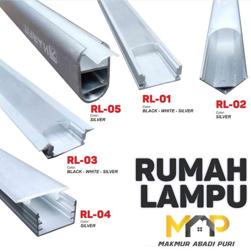 Jual Harfit Rumah Lampu Led Stripe - Rumah Lampu RL 01 @3000mm - Silver ...