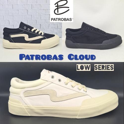 Jual Sepatu PATROBAS CLOUD Series (Black Off White ) - Original - Black ...