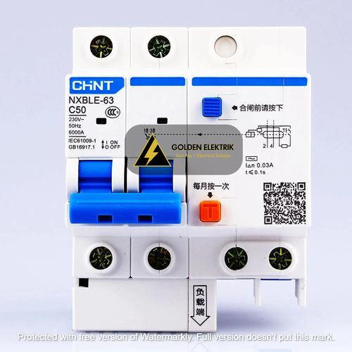Jual RCBO NXBLE-63 2P CHINT 30mA 6ka RCCB ELCB - 6A - Jakarta Pusat ...