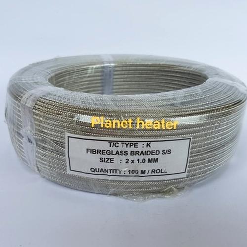 Jual Kabel thermocouple type k fiberglass braided ss ukuran 2x1 mm ...