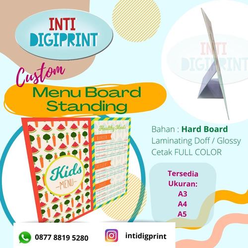 Jual Cetak Menu Board Standing Display - A3 - Jakarta Utara ...