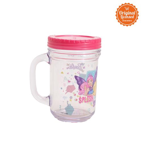 Jual Barbie Mason Jar Mug 500ML With Cover Barbie Stay Fantasy - Kota ...