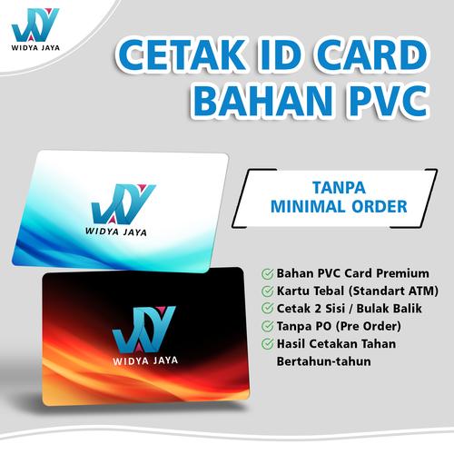 Jual Cetak ID Card 2 Sisi | Cetak Ulang Kartu Pvc Tebal Tanpa Minimal ...