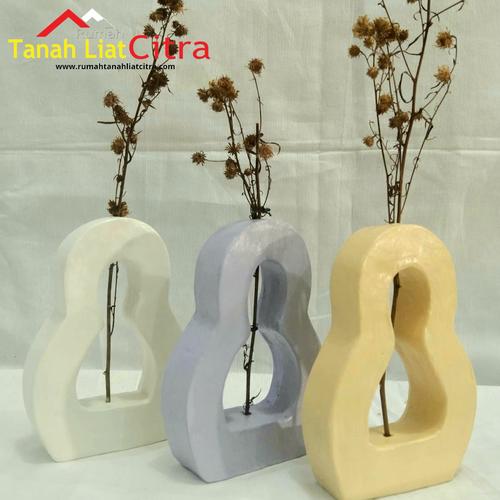 Jual VAS BUNGA AESTHETIC MINIMALIS (8) DEKORASI RUMAH BENTUK UNIK ...