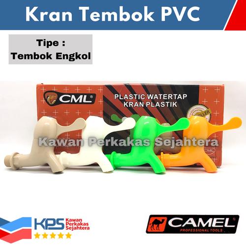 Jual CAMEL Kran Tembok PVC Jumbo Engkol - Mahkota | Keran Air 1/2 ...