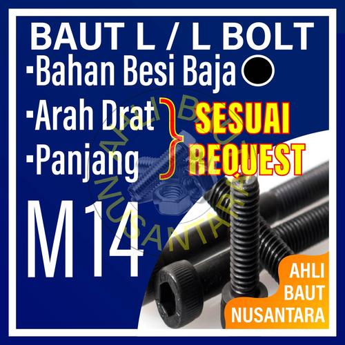 Jual Baut L M14 M15 M16 M17 M18 M19 Baja SUS SS 201 304 316 Kiri Socket ...