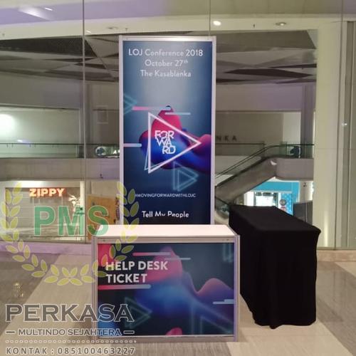 Jual Booth Portable meja display event desk information desk ...
