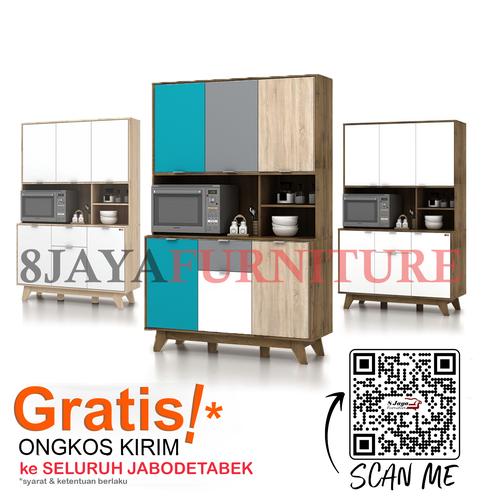 Jual RAK LEMARI DAPUR 3 PINTU MINIMALIS KITCHEN CABINET LOTUS KC 120 ...