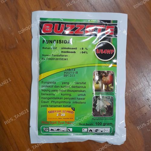 Jual Fungisida BUZZETE 100Gr BA : Mancozeb 64% + simoksanil 8% - Kab ...
