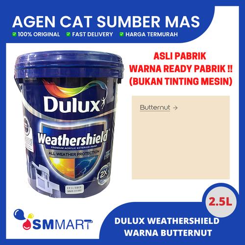 Jual CAT TEMBOK EKSTERIOR DULUX WEATHERSHIELD PRO WARNA BUTTERNUT 2.5L ...
