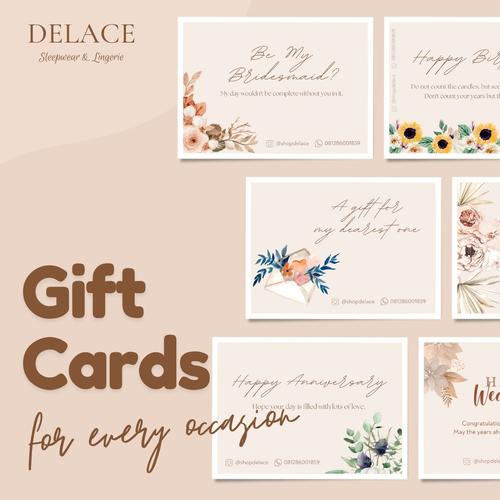 Jual Kartu Ucapan | Gift Card | Wedding Card | Birthday Card Delace ...
