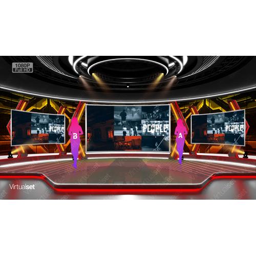 Jual vMix virtual studio set preset 51 RED - Preset - Kota Tangerang Selatan - Virtualset Id ...